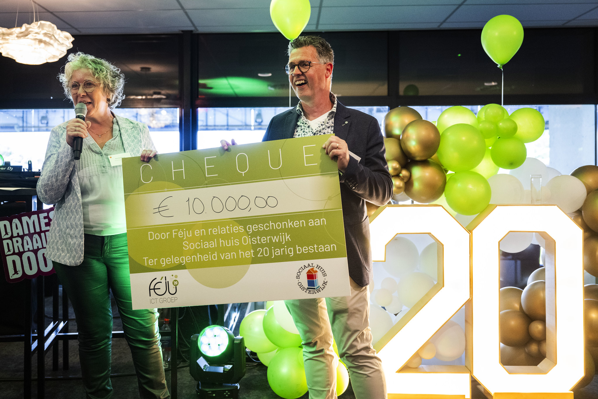 Féju steunt Sociaal Huis Oisterwijk met opbrengst jubileumdonatie - Féju